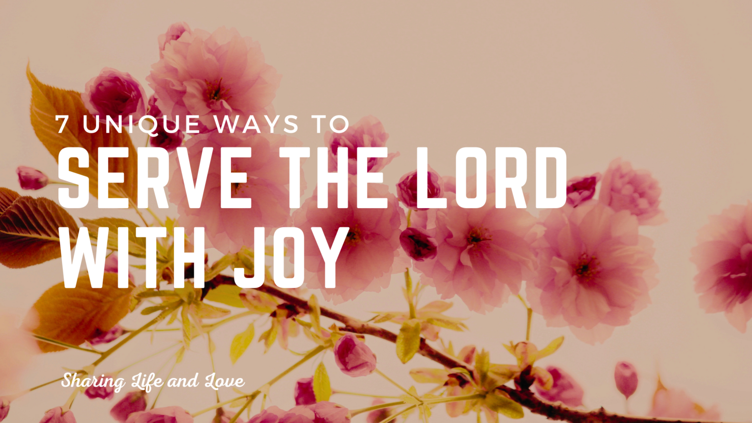 How to Serve the Lord with Joy (7 Unique Ways) - Sharing Life and Love